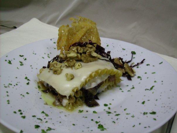 Lasagna Day. Lasagna con radicchio e taleggio - Luciano Pignataro Wine Blog