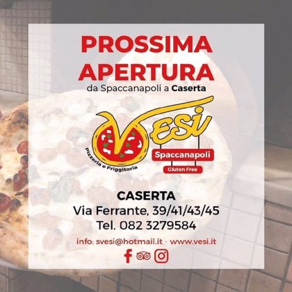 La storica pizzeria Vesi porta Napoli a Caserta, aprendo nel cuore ...