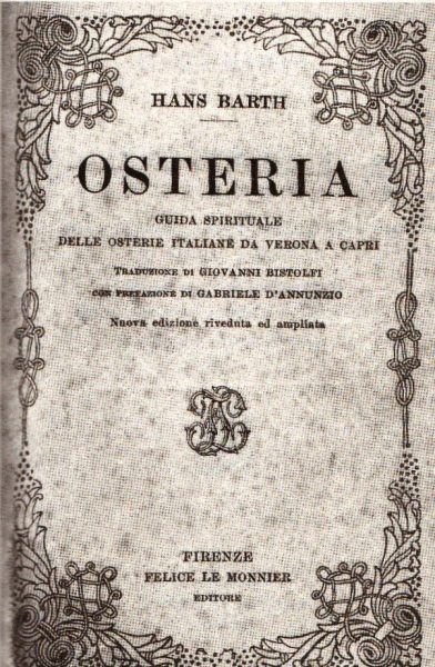 Garantito IGP | Hans Barth, “Guida spirituale alle osterie italiane da ...