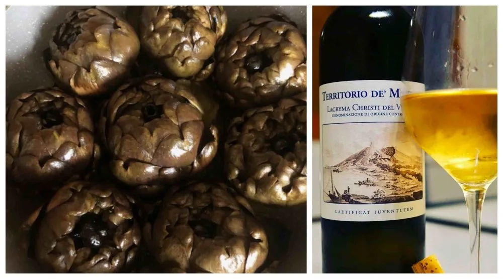 #IORESTOACASA, UNA RICETTA E UN VINO AL GIORNO 40: Carciofi in cassuola ...