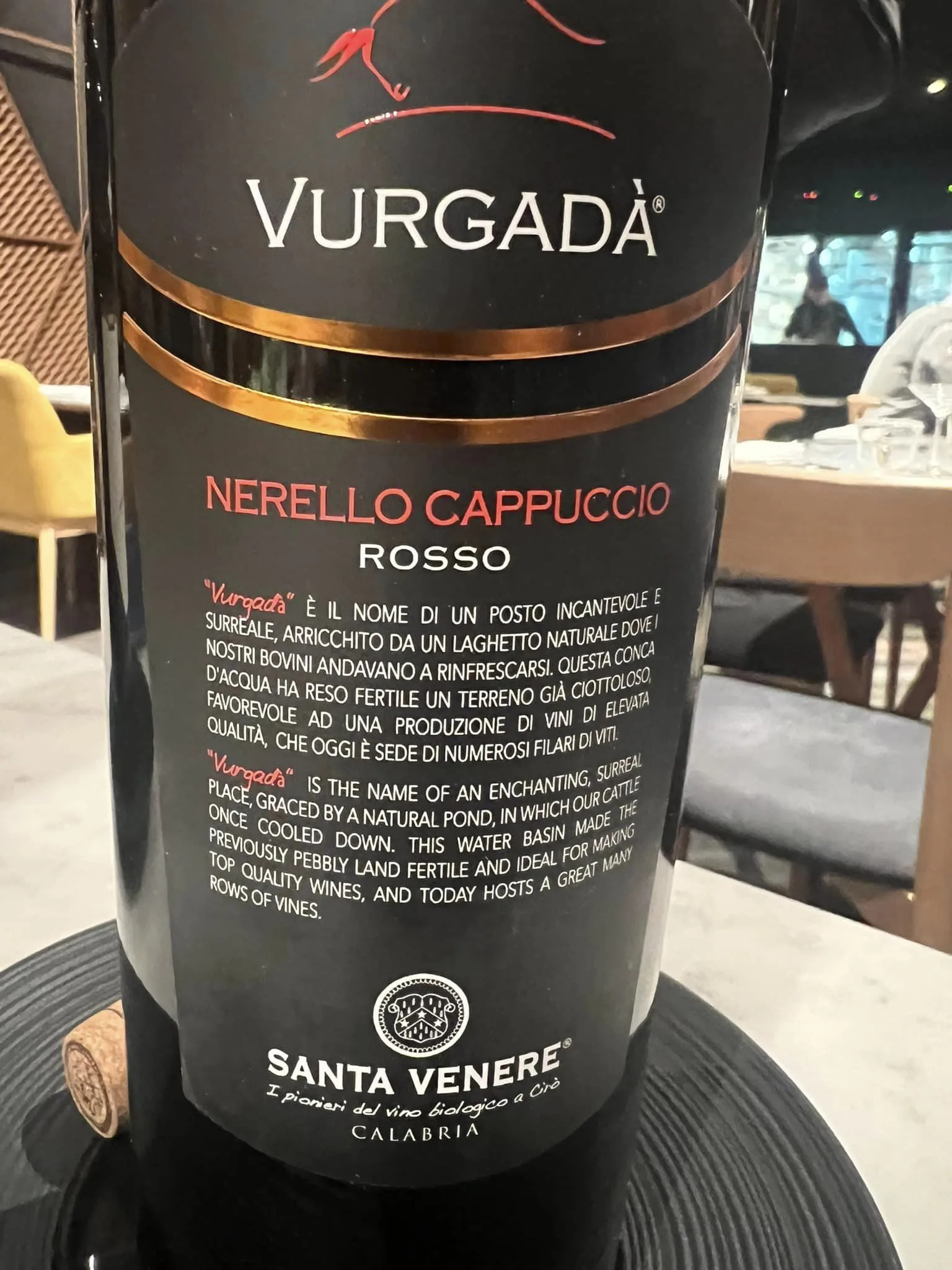 Vurgadà 2021 Nerello Cappuccio Calabria igt, Santa Venere