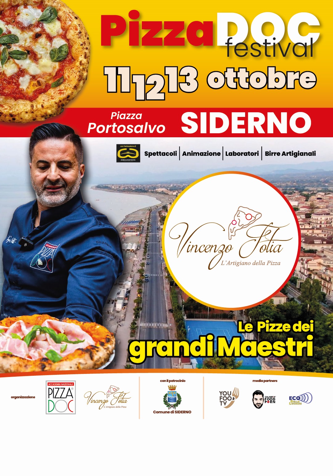 Locride: Dall'undici al tredici Ottobre torna a Siderno il "Festival della Pizza DOC" - Luciano ...