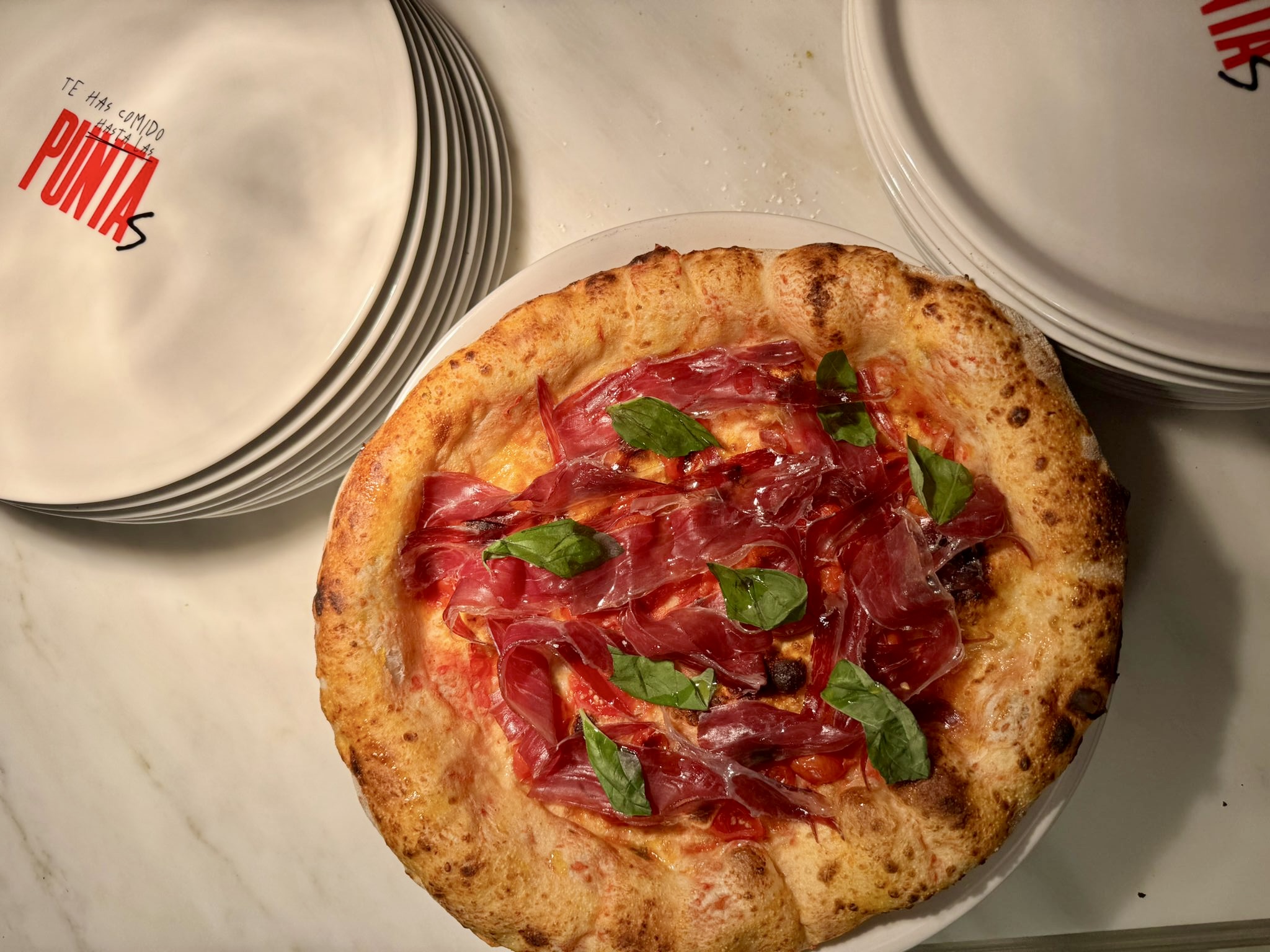 Pizza della settimana: Jamón Jamón della Pizzeria Punta - Barcellona ...